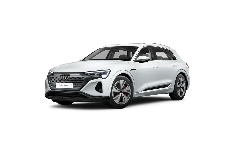 Audi Q8 e-tron Glacier White Metallic Colour