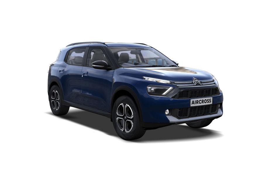 Citroen Aircross Cosmo Blue With Polar White Colour