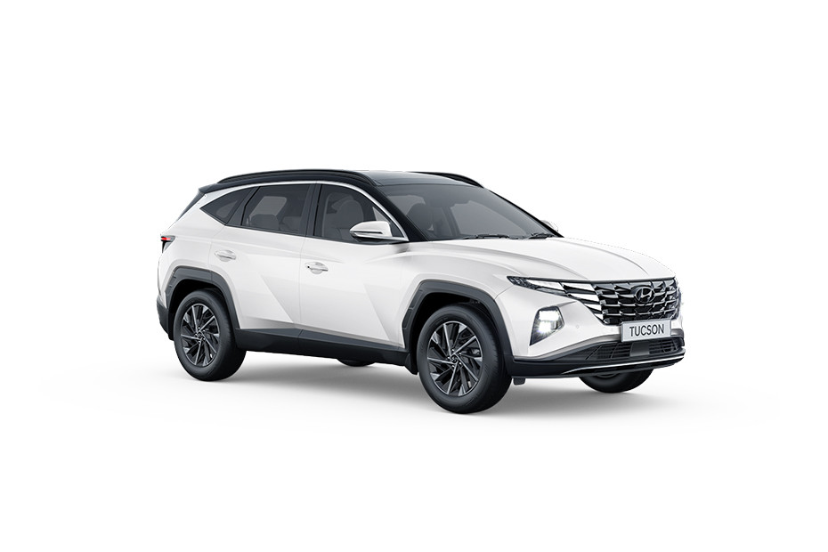Hyundai Tucson Atlas White Dual Tone Colour