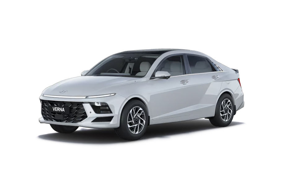 Hyundai Verna Atlas White With Black Roof Colour