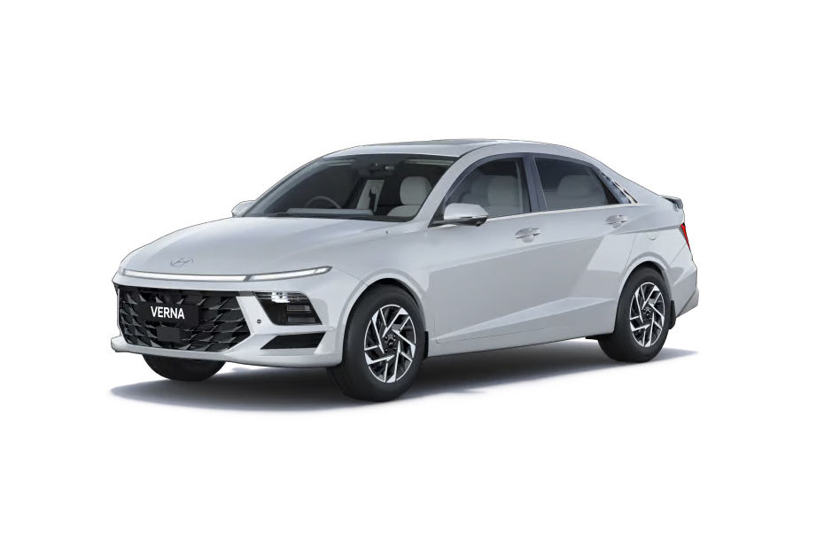 Hyundai Verna Atlas White With Black Roof Colour