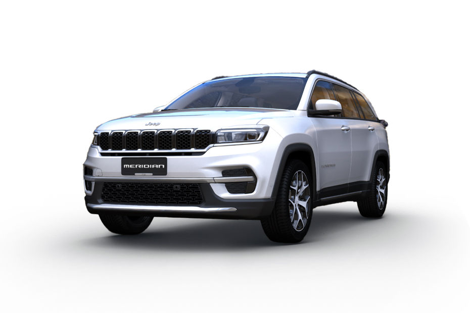 Jeep Meridian Pearl White Colour