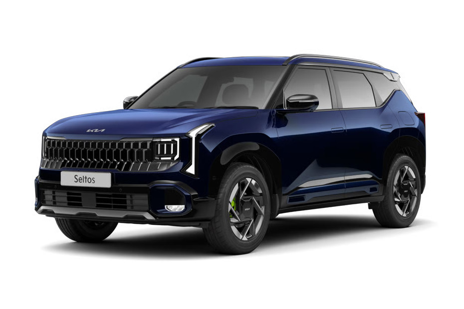 Kia Seltos Magma Red With Aurora Black Colour