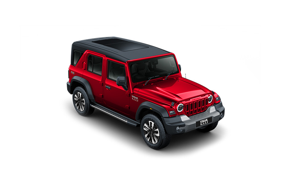 Mahindra Thar ROXX Tango Red Colour