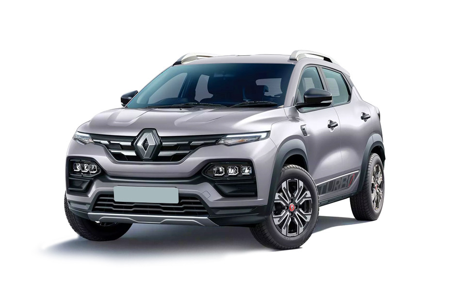 Renault Kiger Moonlight Silver With Mystery Black Colour