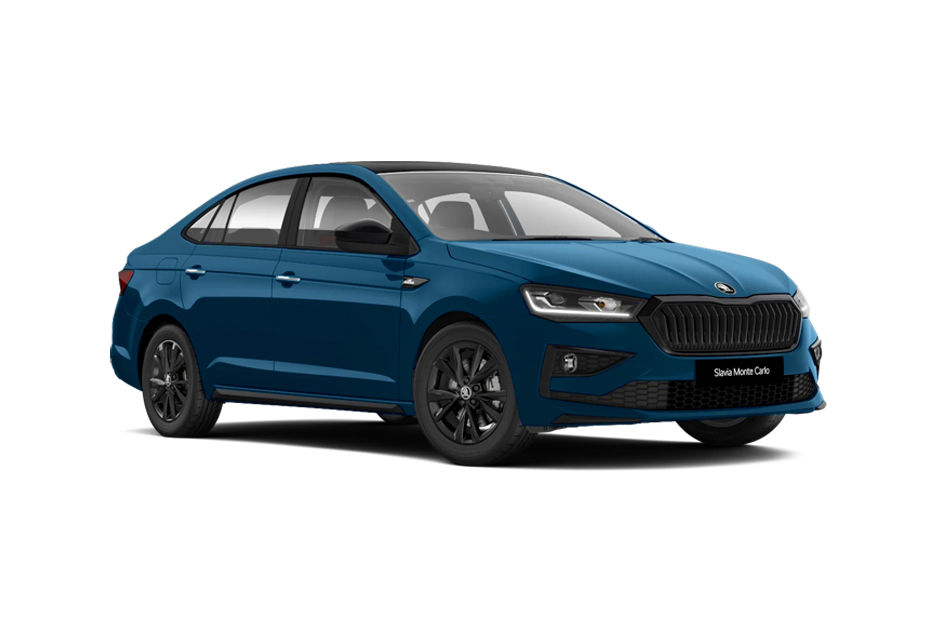 Skoda Slavia Lava Blue Colour